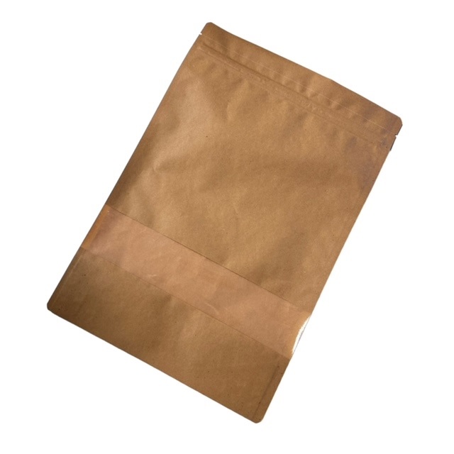 1kg Kraft Pouch with window - Berlin Packaging | Alpack